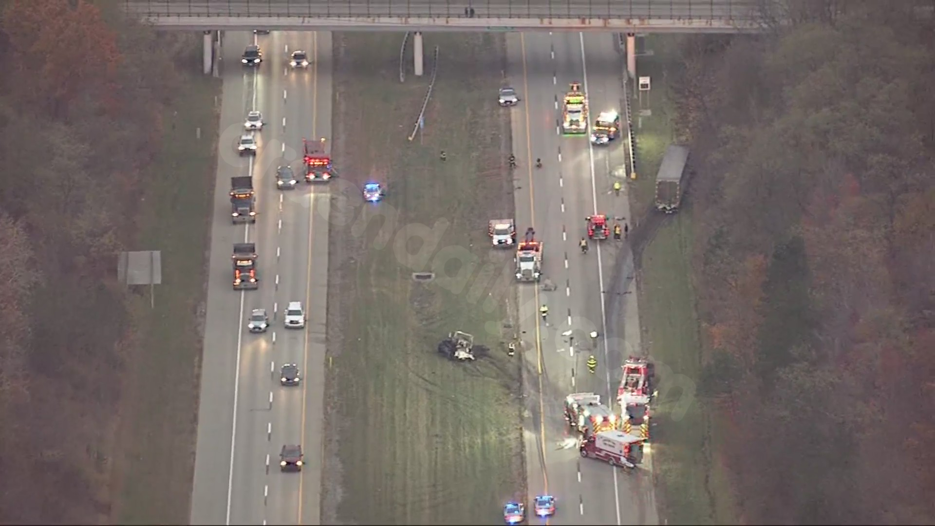 Closure of I-90 East in Lake County - CrashDaily.com