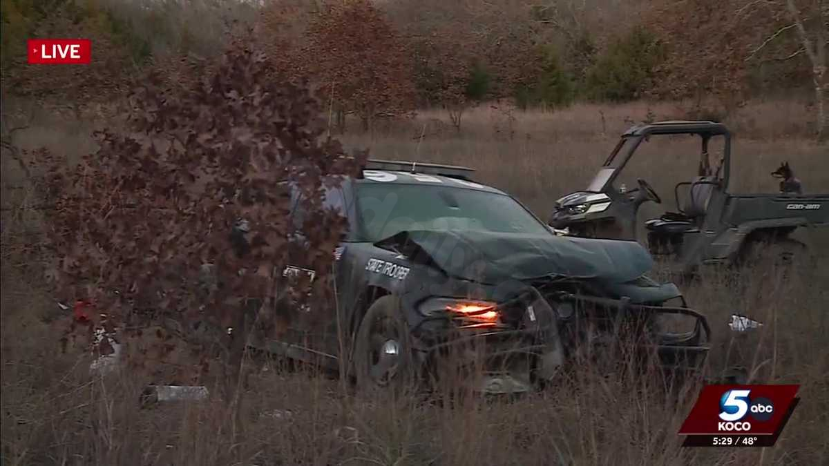 Trooper Crashes During Pursuit In Grady County O Crashdaily